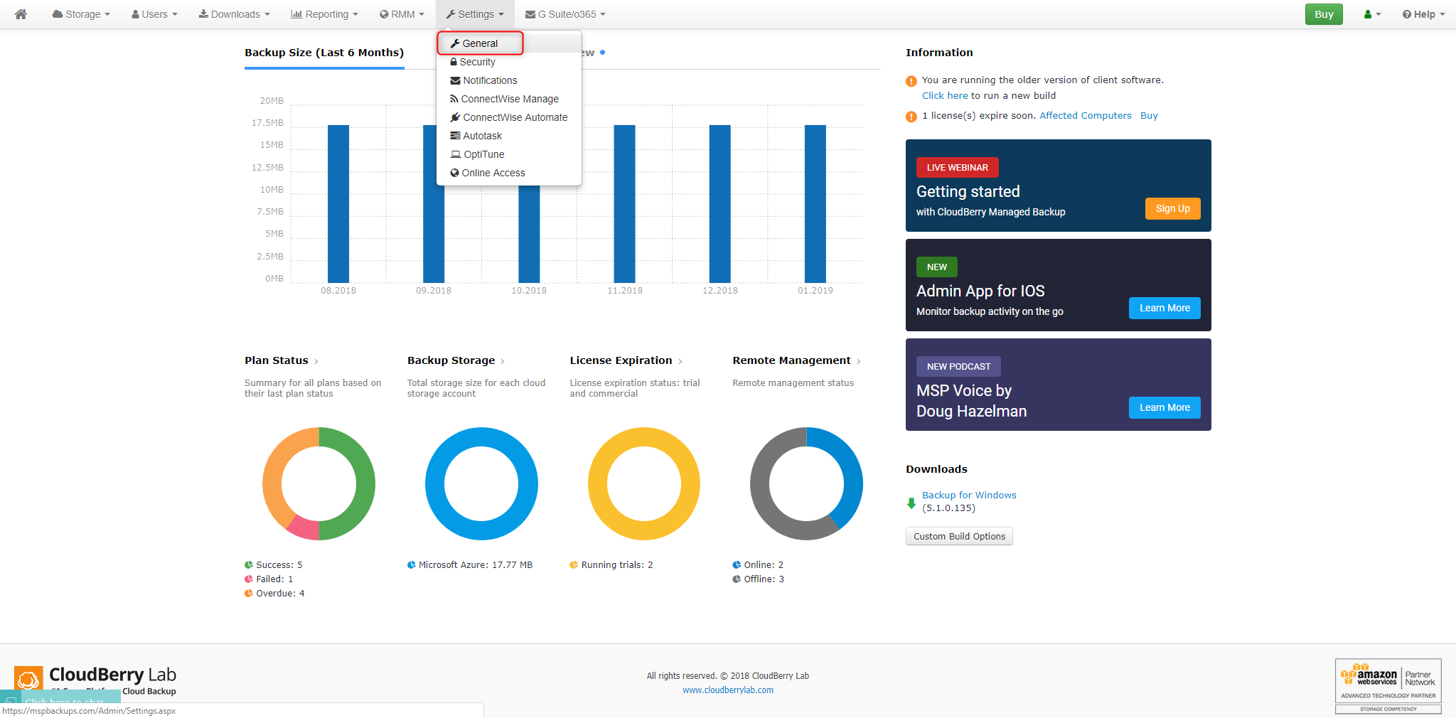 Integrating with MSP360 API – Backup Radar