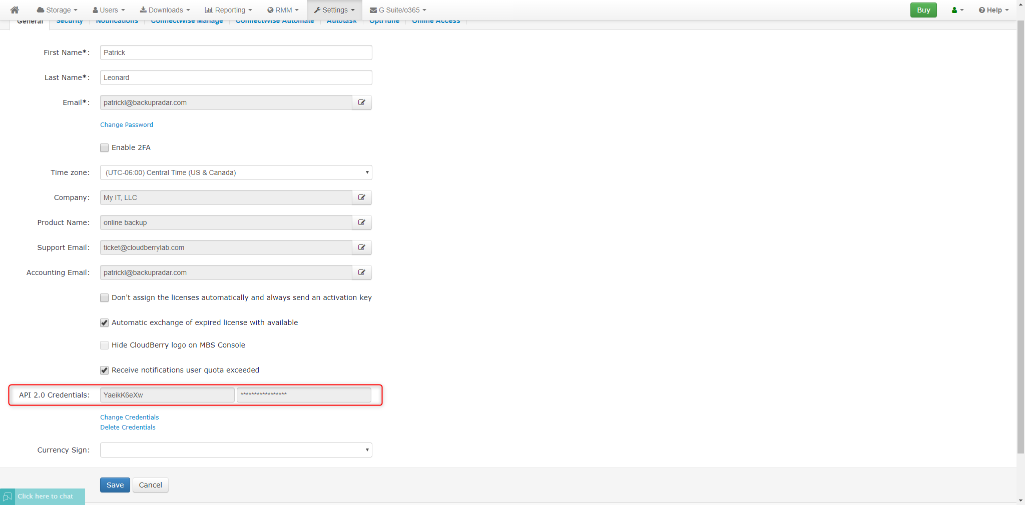 Integrating with MSP360 API – Backup Radar